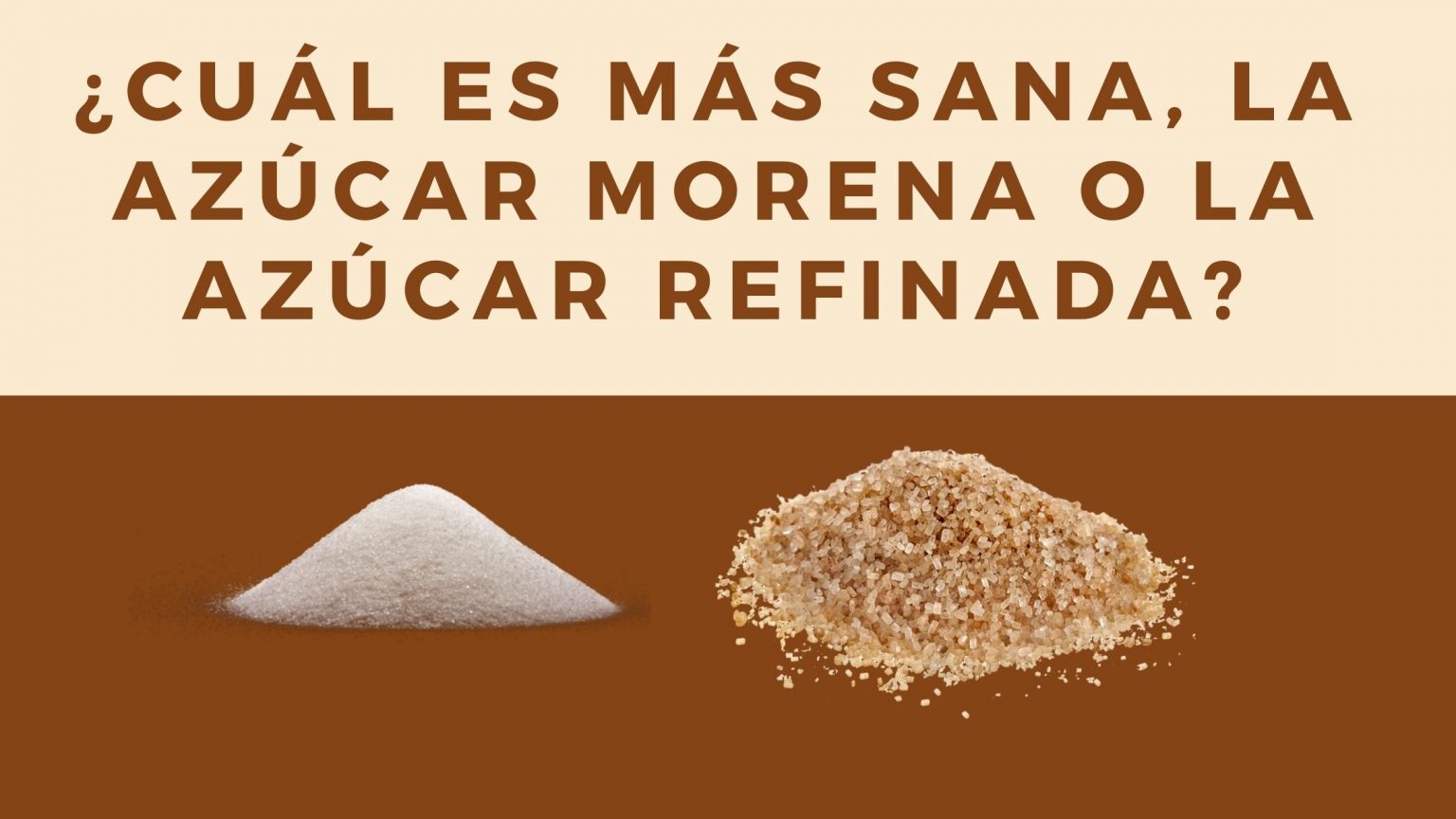 ¿Cuál es más sana, la azúcar morena o la azúcar refinada? Acá te lo ...