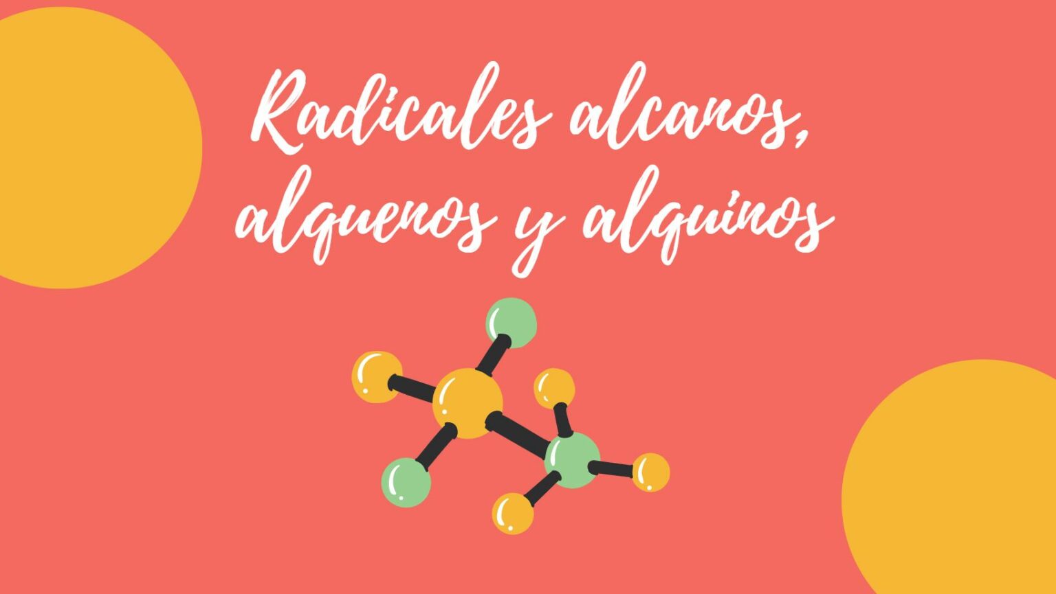 Radicales alcanos, alquenos y alquinos - Química en casa.com