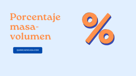 Porcentaje masa-volumen - Química en casa.com